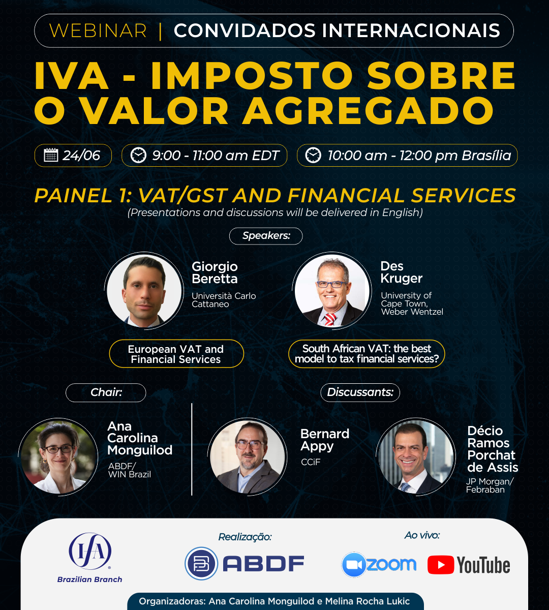 IVA – PAINEL 1 – VAT/GST AND FINANCIAL SERVICES – ABDF